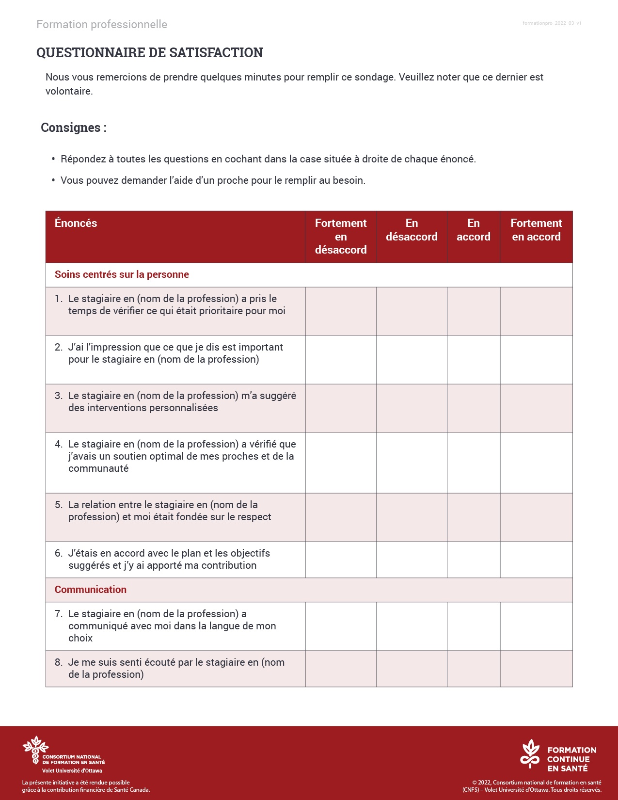 Unité 3 : La formation interprofessionnelle (FIP)